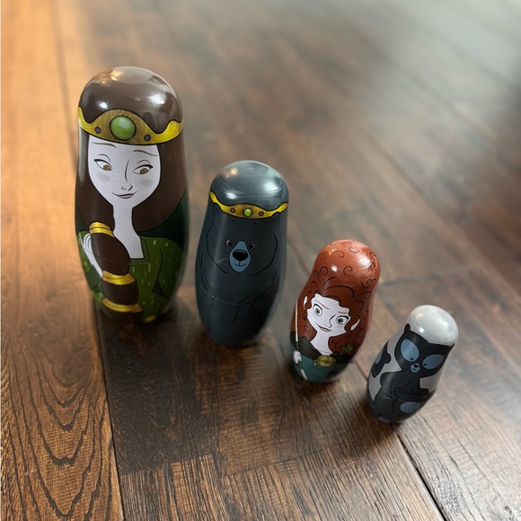 Disney | Toys | Disney Brave Russian Stacking Doll Set With Bear And ...